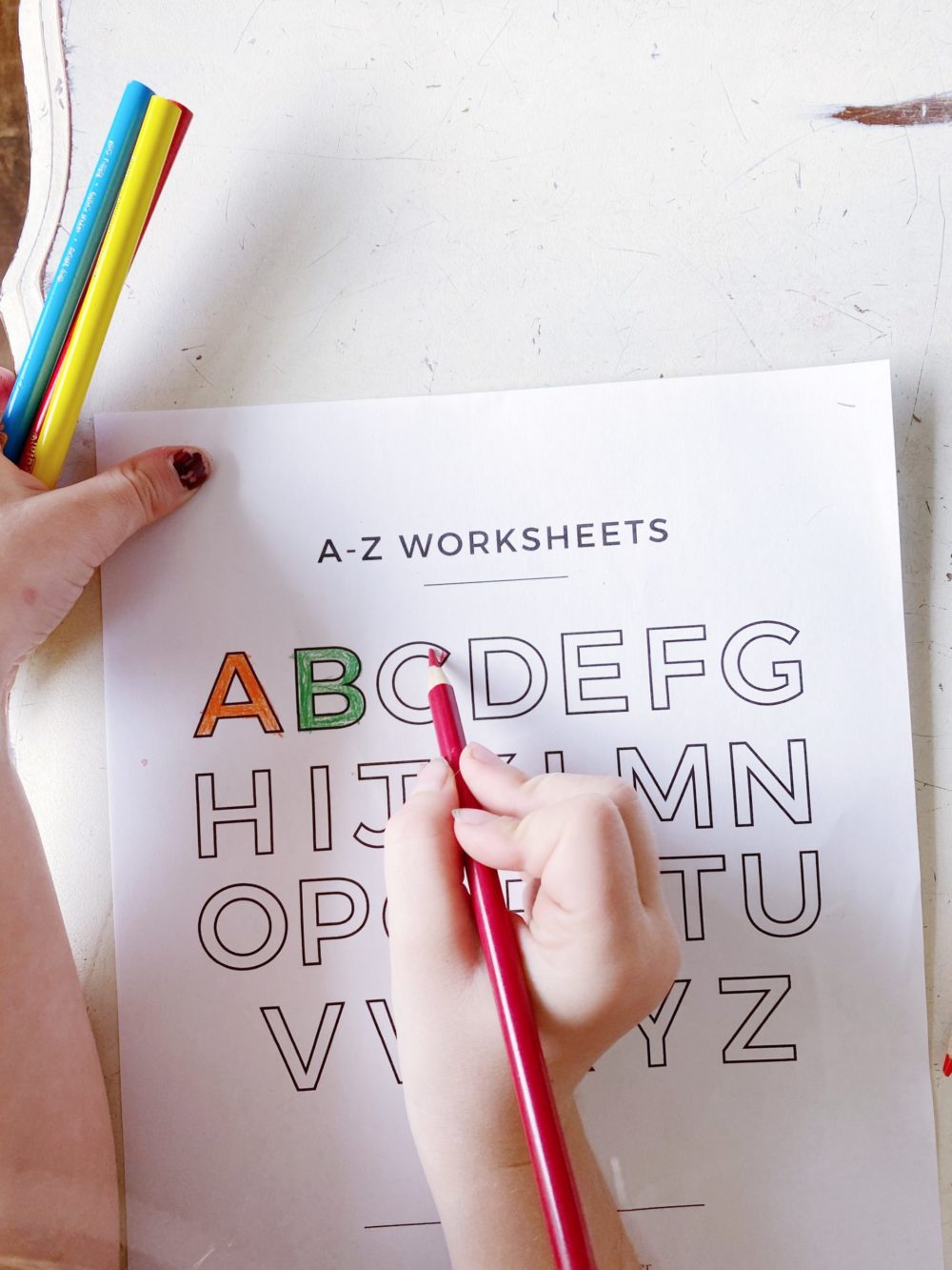 A - Z Worksheets | Alphabet Free Printables